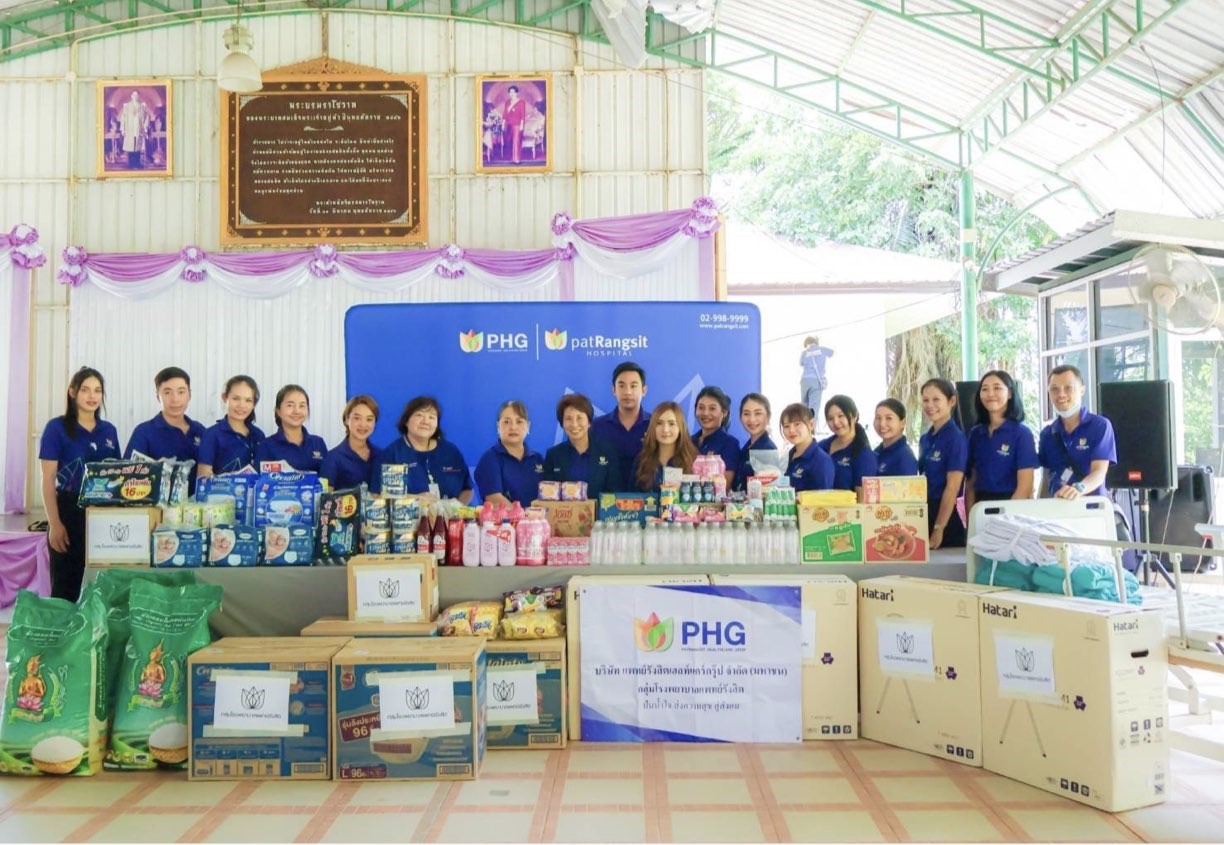 “PHG” จัดกิจกรรม CSR โครงการ “ปันน้ำใจ ส่งความสุข สู่สังคม” - โรงพยาบาลแพทย์รังสิต